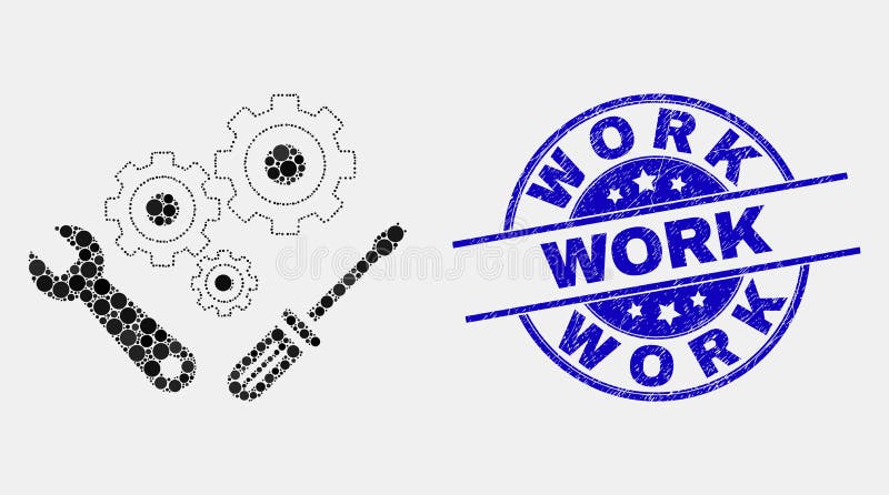 Scratched WORK in PROGRESS Rectangle Stamp Stock Vector - Illustration of corroded, frame: 138335281