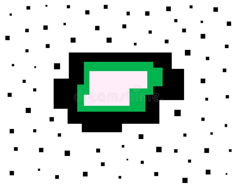 Vector Pixel Speech Bubble. Message Box with Space for Text Stock ...