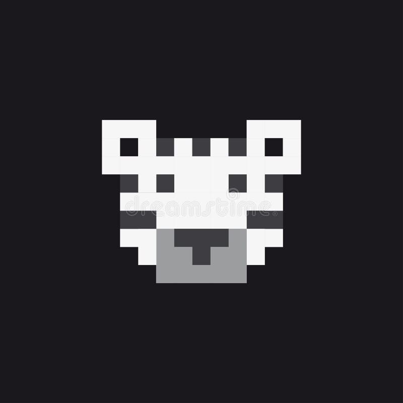 Pixel tiger image 8 bit stock vector. Illustration of pixel - 223674148