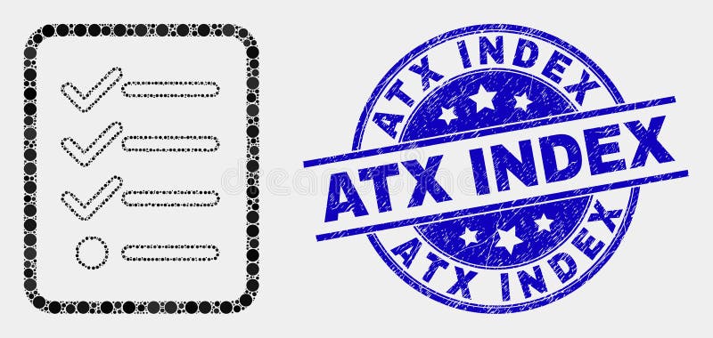 Vector Pixelated Items List Page Icon and Scratched Atx Index Stamp ... Vector Pixelated Items List Page Icon and Scratched Atx Index Stamp ...