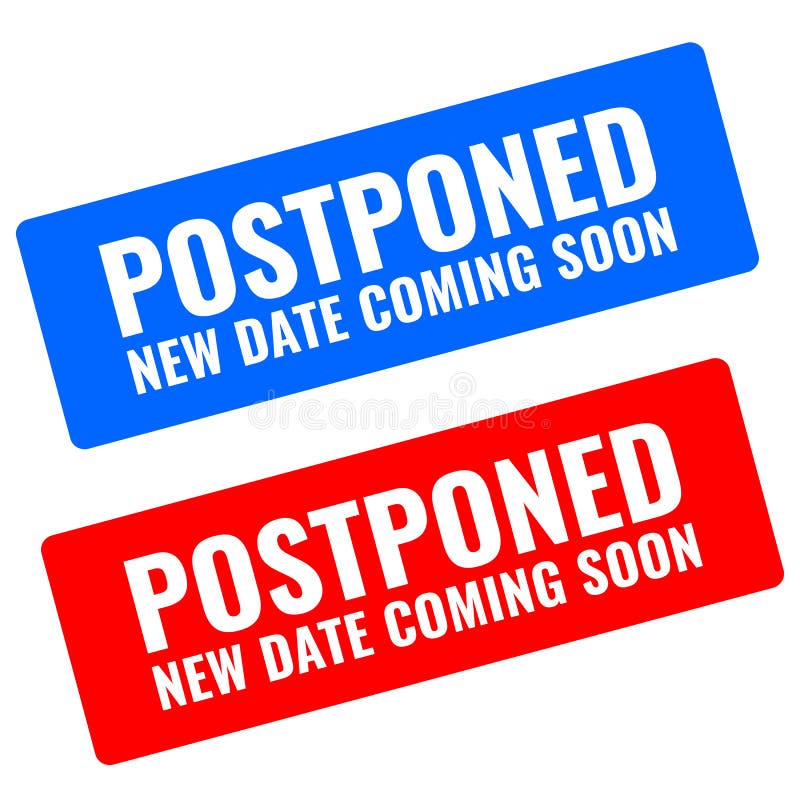 Postponed event stock vector. Illustration of concert - 202625648