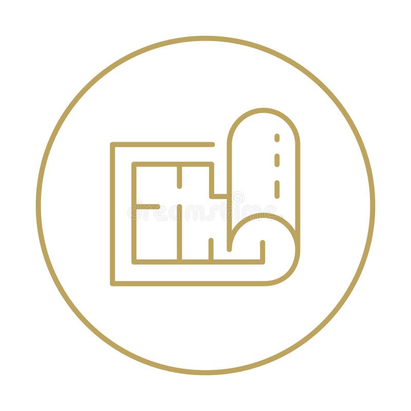 Vector Plan Icon with Drops Up for the Architecture and Engineering ...