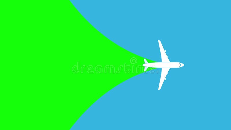 Vector Plane Movement and Frame Screen Change Transition. Animation ...