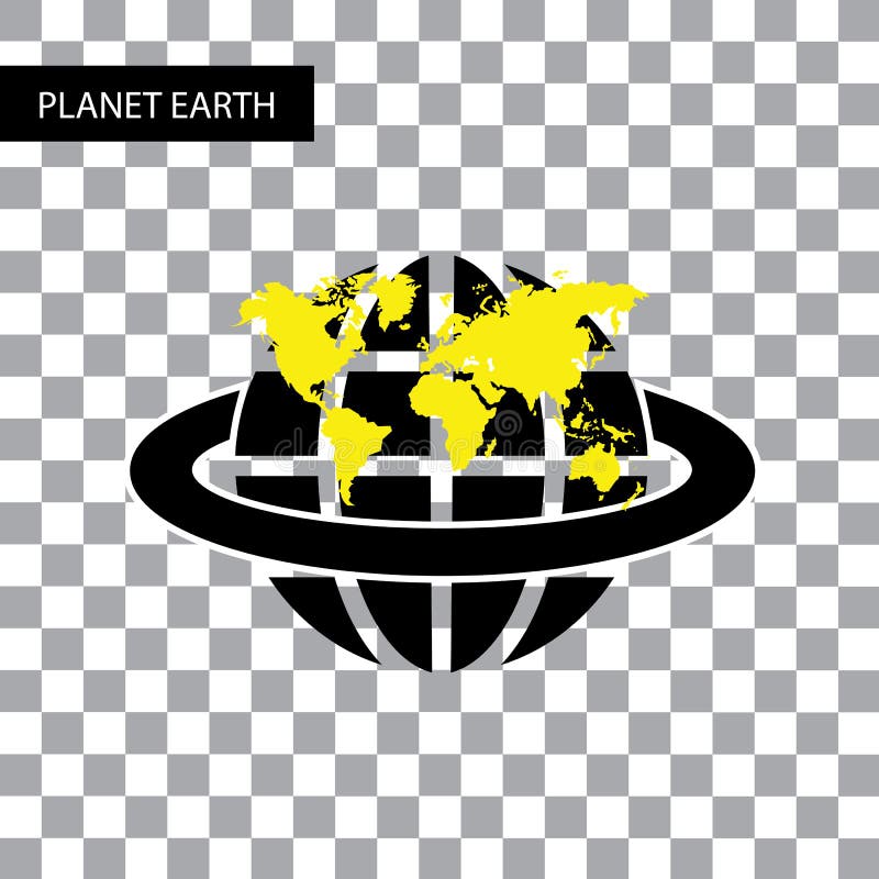 Vector planet earth symbol stock vector. Illustration of icon - 95028051