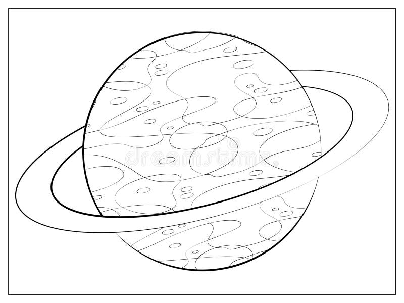 Planet with Ring Vector Illustration Stock Vector - Illustration of ...