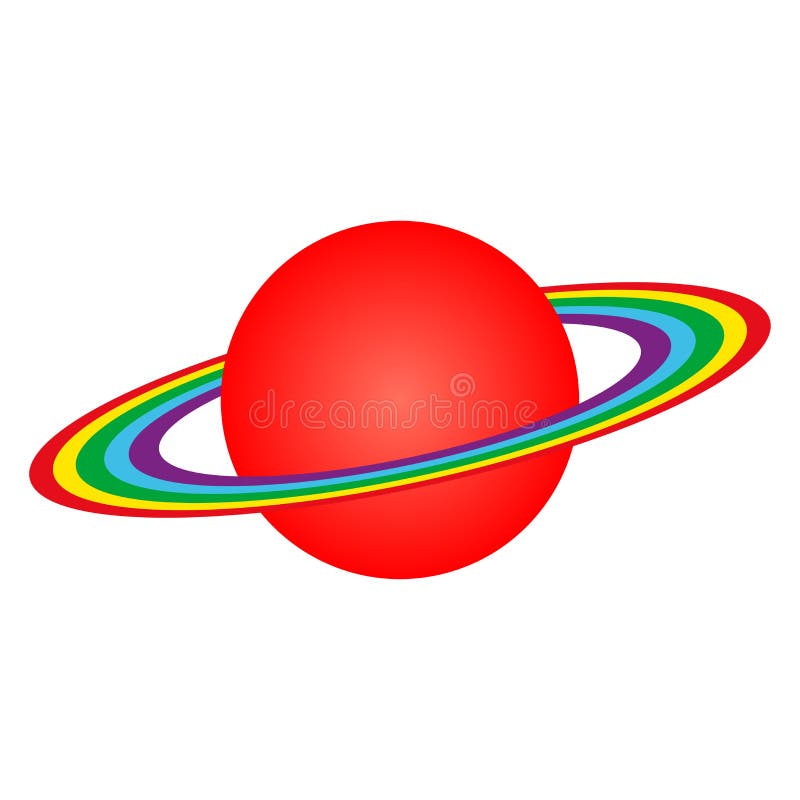 Vector Planet Saturn with Rings Stock Vector - Illustration of asteroid ...