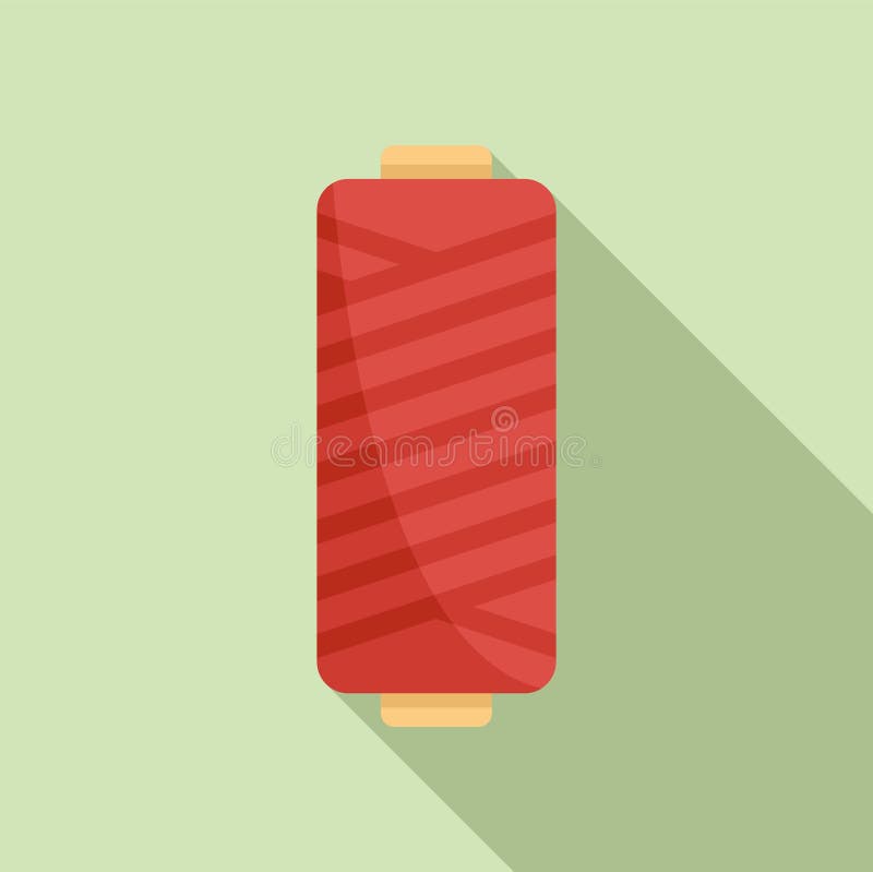 Vector Plano De Icono De Hilo De Punto. Punto De Lana Ilustración del ...