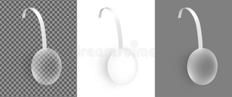 Vector Plastic Transparent Wobbler with Plastic Strip Stock Vector ...