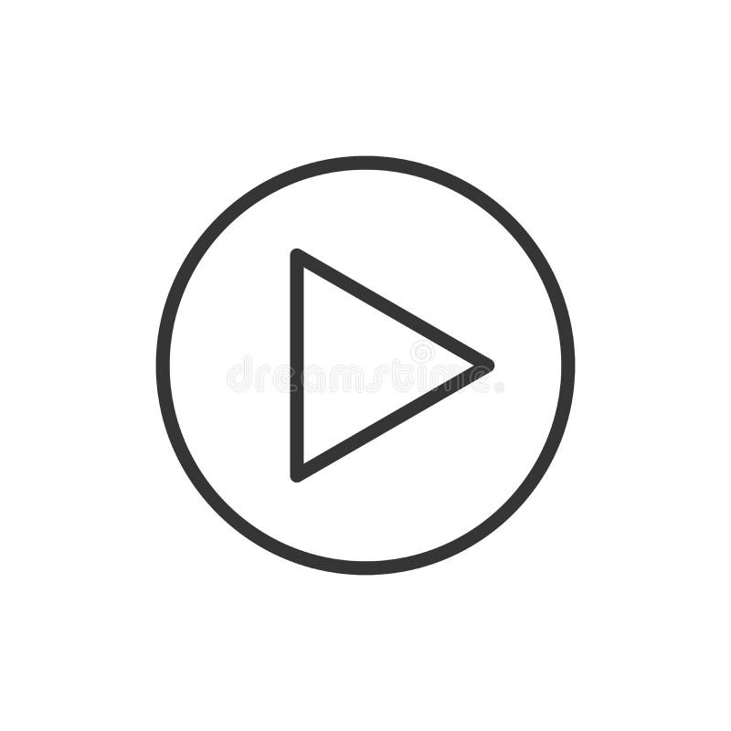 Vector Play button stock illustration. Illustration of shape - 163718221