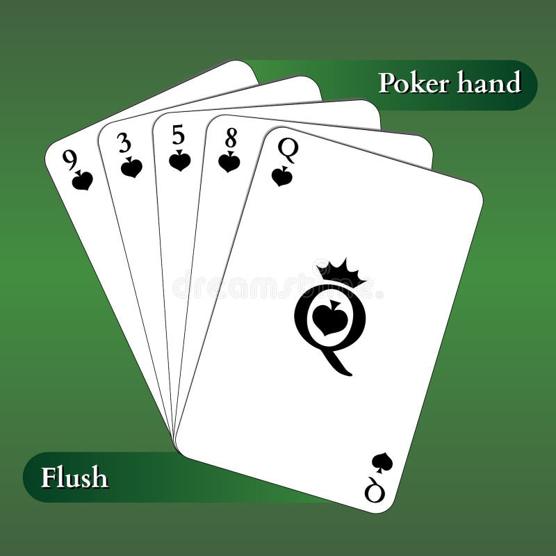 Vector Playing Cards. Poker Hand. Three of a Kind Stock Vector ...