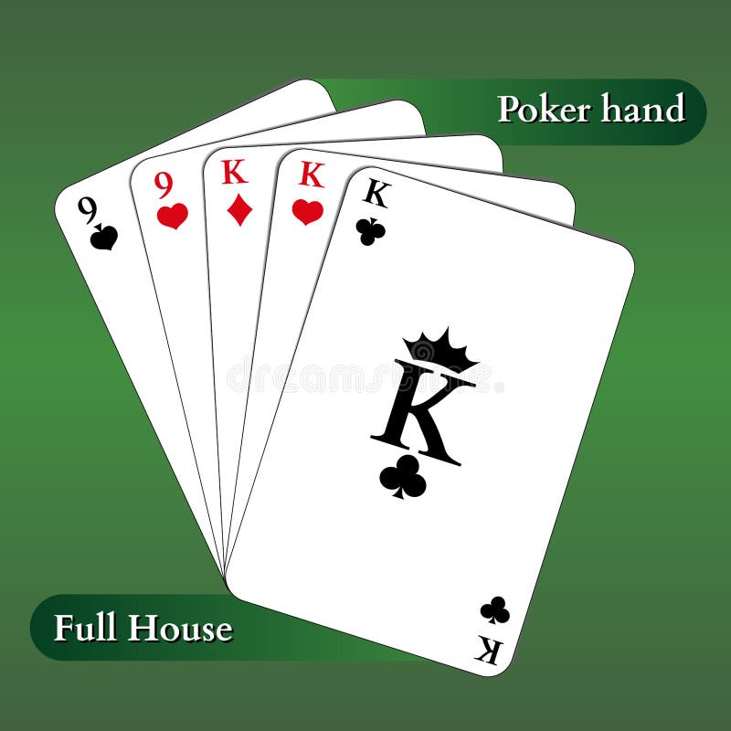 Vector Playing Cards. Poker Hand. Full House Stock Vector ...