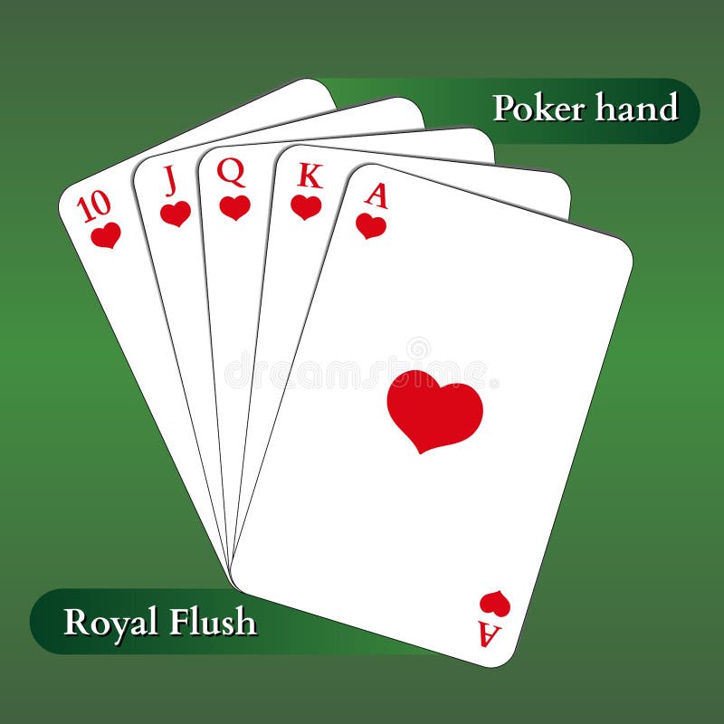 Vector Playing Cards. Poker Hand. Royal Flush Stock Vector ...