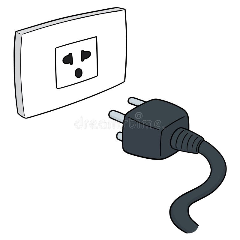 Vector of plug stock vector. Illustration of electricity - 120392082