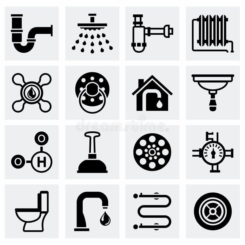 Plumbing Icon Set Stock Illustrations – 18,518 Plumbing Icon Set Stock ...