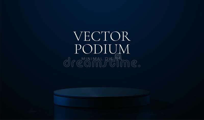 Vector Podium, 3d Realistic Vector Rendering. Product Presentation ...