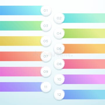 12 Point Infographic Stock Illustrations – 330 12 Point Infographic ...