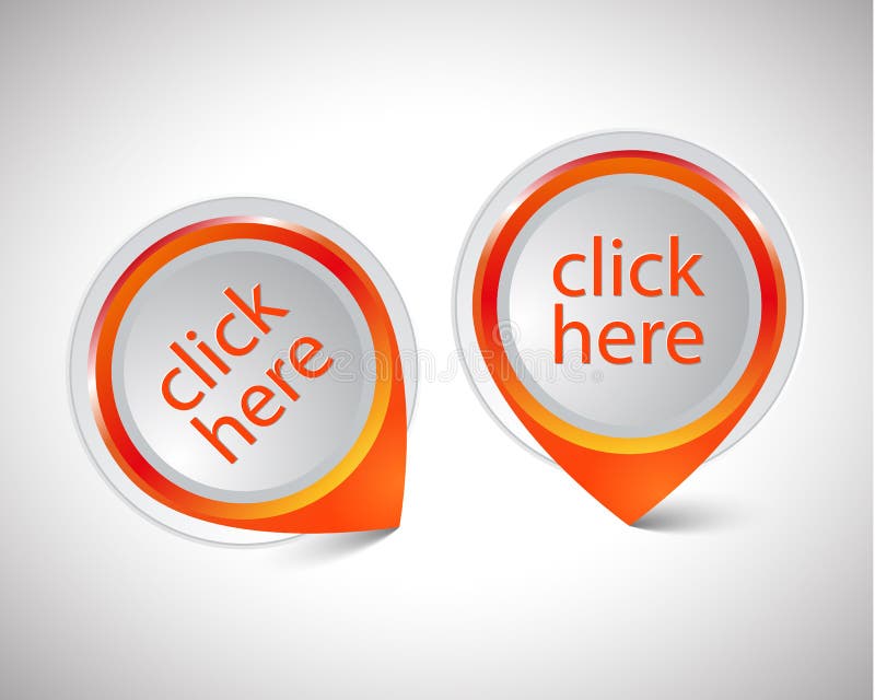 You Are Here. Map Pointer Icon. GPS Location Symbol. Red Flat Design ...