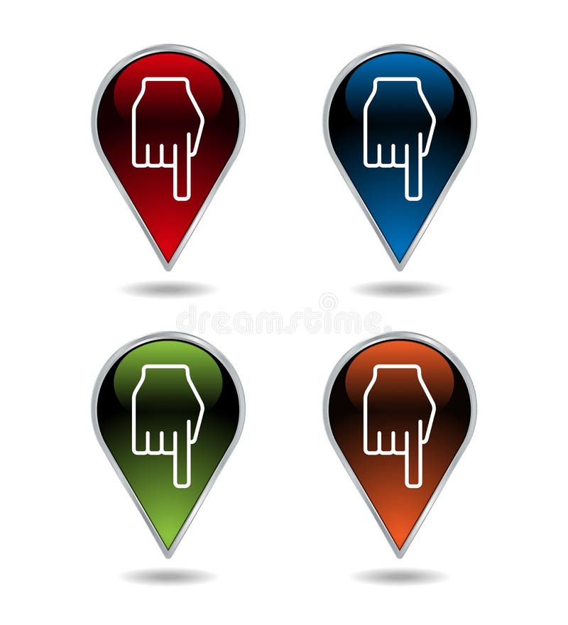 Vector pointers stock vector. Illustration of interface - 27205317