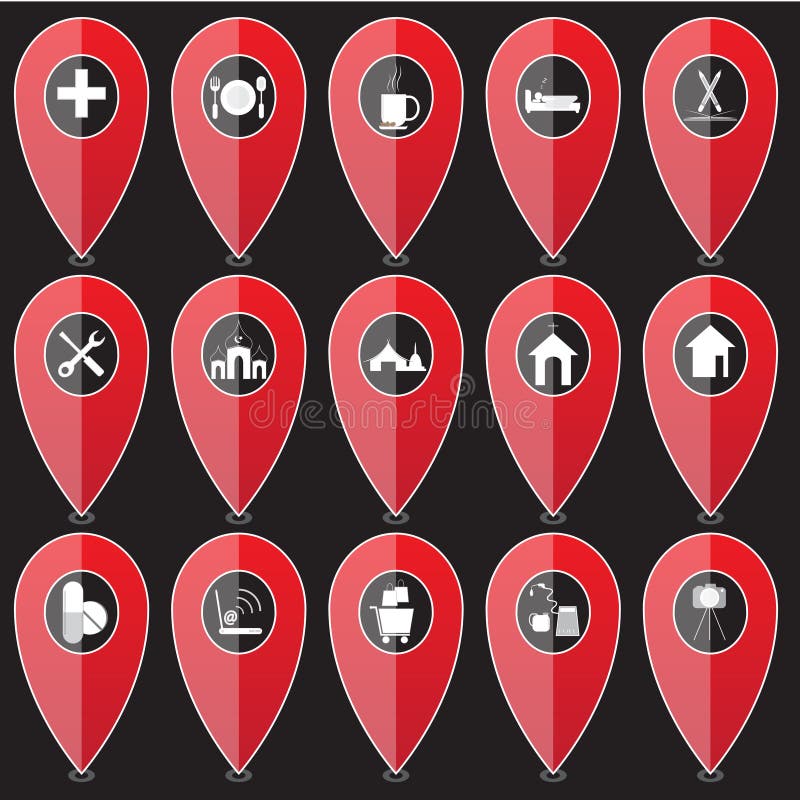 Vector of pointers stock illustration. Illustration of fuel - 56383593