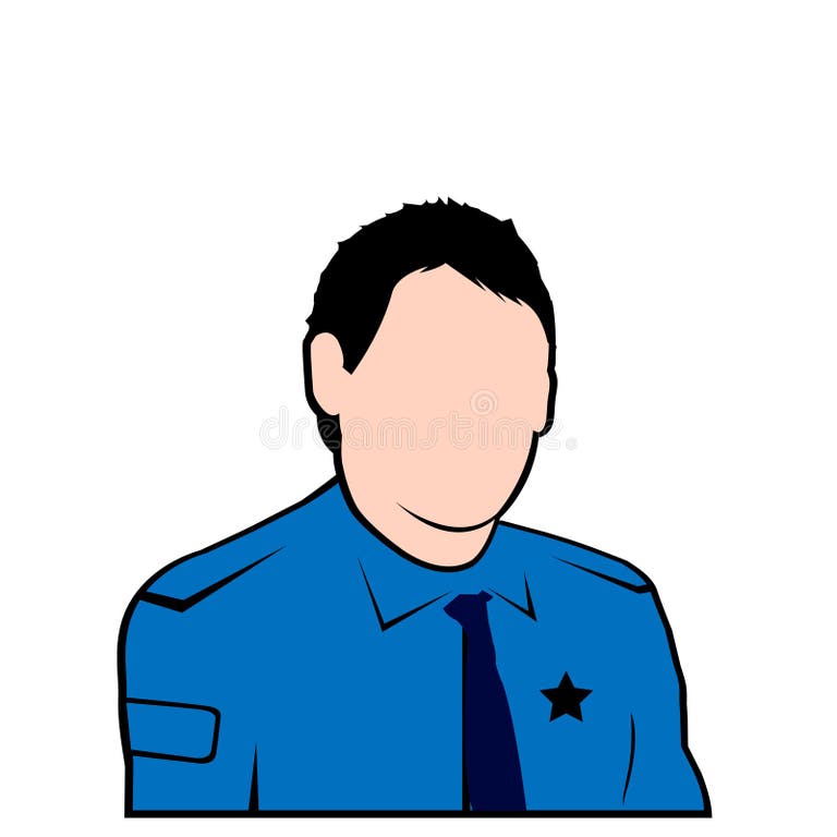 Vector Policeman Avatar Face Stock Vector - Illustration of employ ...