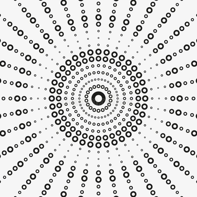 Vector Polka Dot Pattern with Black Rings Stock Vector - Illustration ...