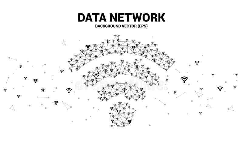Vector Polygon Line Connect Mobile Data Icon Signage. Stock ...