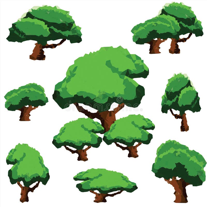 Polygon Trees Stock Illustrations – 1,266 Polygon Trees Stock ...