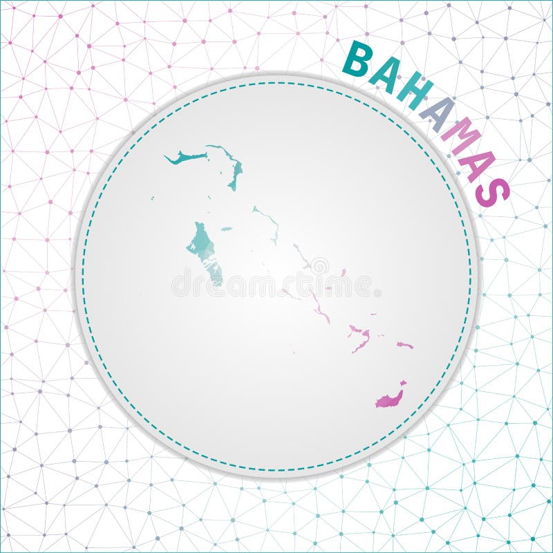 Vector Map of Bahamas with Flag. Isolated, White Background Stock ...