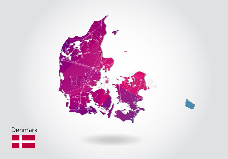 Modern of Denmark Map Connections Network Design, Best Internet Concept ... Modern of Denmark Map Connections Network Design, Best Internet Concept ...