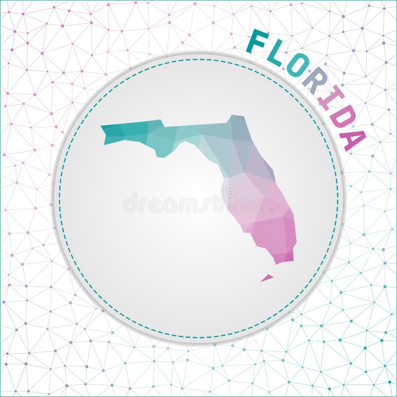 Florida network map. stock vector. Illustration of graphic - 86550729