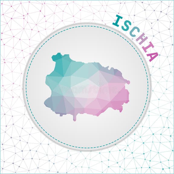 Vector Polygonal Ischia Map. Stock Vector - Illustration of outline ...