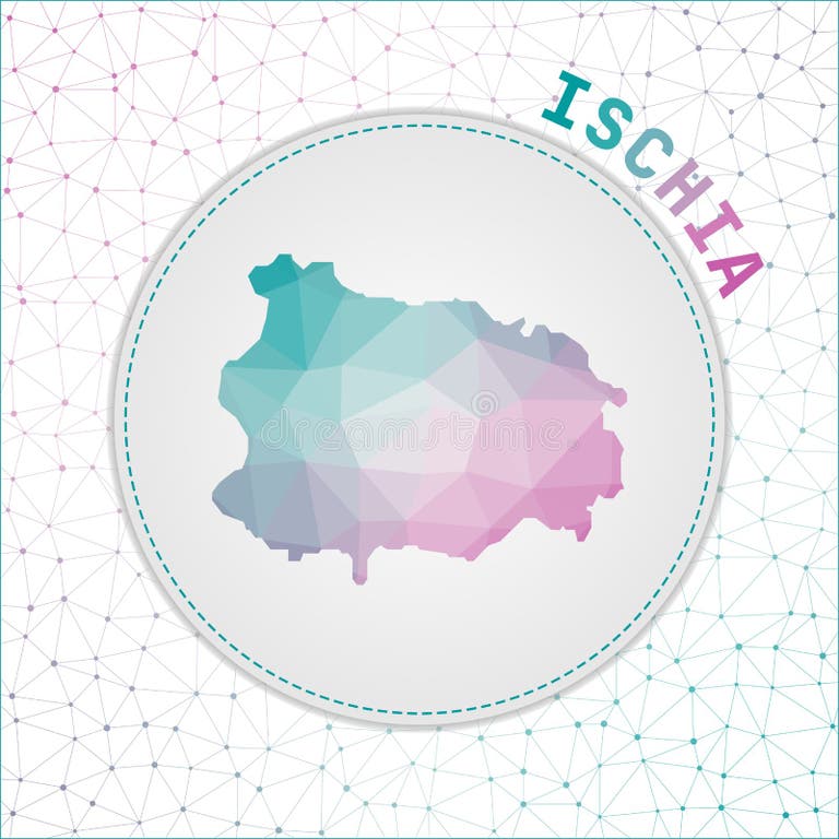 Vector Polygonal Ischia Map. Stock Vector - Illustration of outline ...