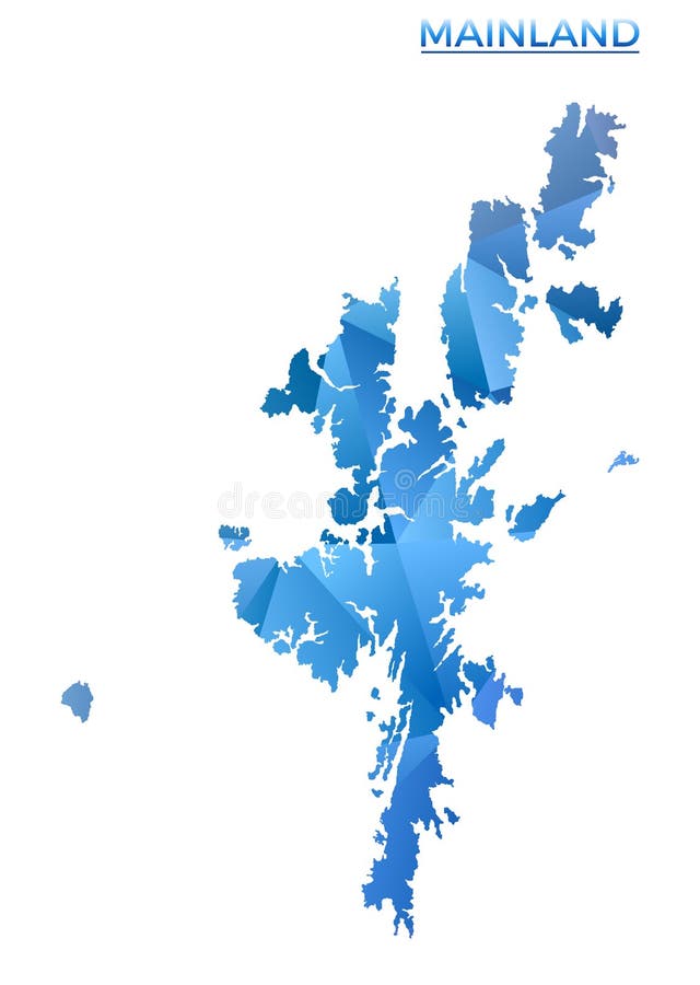 Vector Polygonal Mainland Map. Stock Vector - Illustration of digital ...