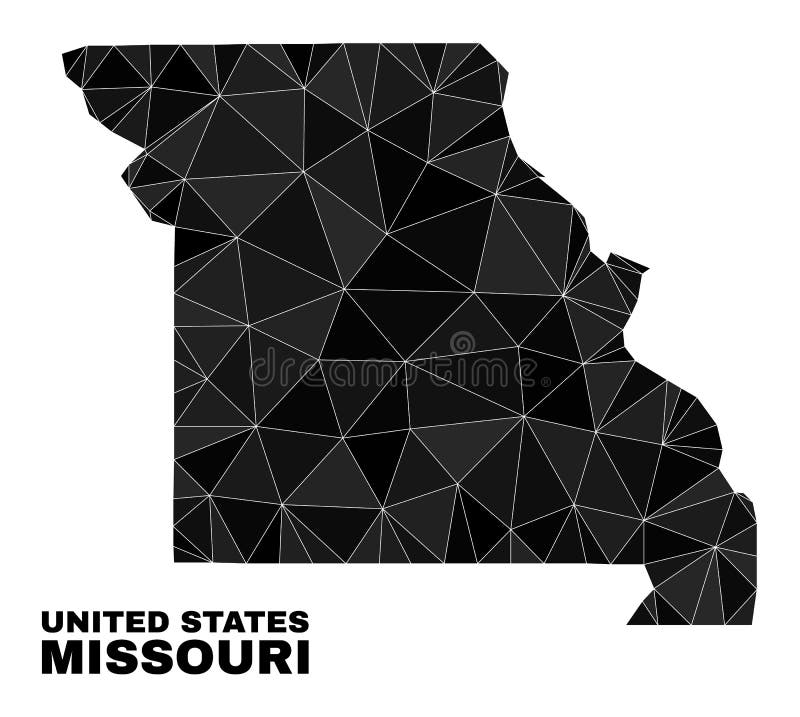Missouri State Interstate Map Stock Vector - Illustration of mileage ...