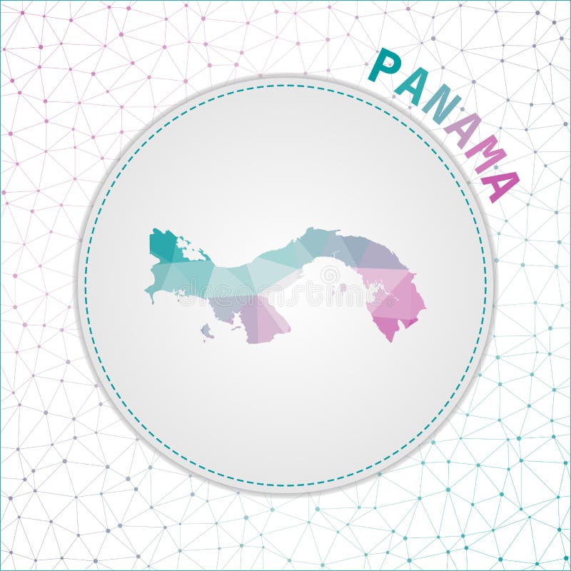 Vector Polygonal Panama Map. Stock Vector - Illustration of border ...