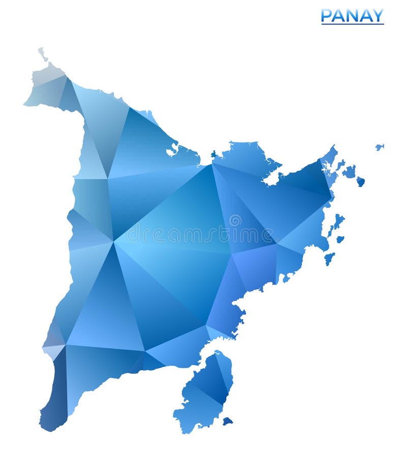 Vector Polygonal Panay Map. Stock Vector - Illustration of graphic ...