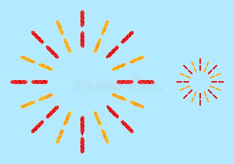 Vector Polygonal Shine Rays Icon Stock Vector - Illustration of connect ...