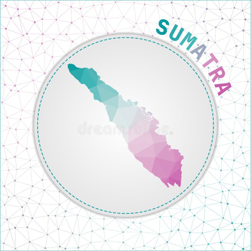Vector Polygonal Sumatra Map. Stock Vector - Illustration of ...