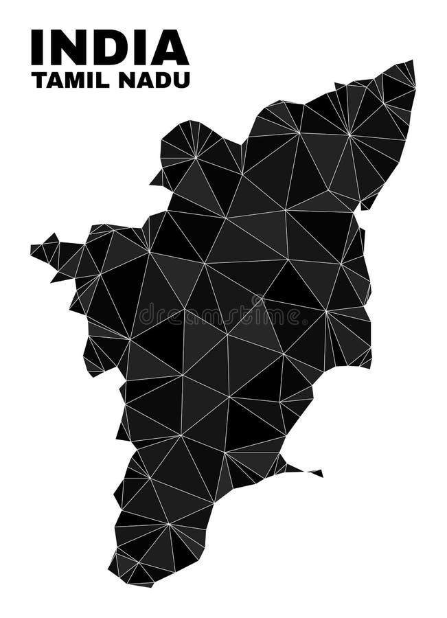 Vector Tamil Nadu State Map of Dots Stock Vector - Illustration of ...