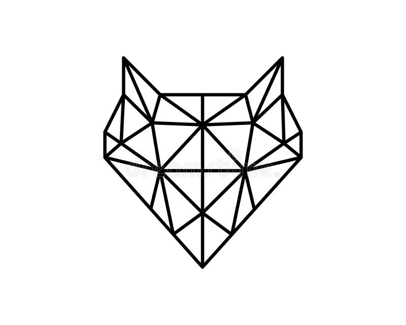 Vector Polygonal Triangular Illustration of Animal Head. Origami Style ...