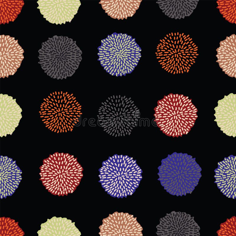 Vector Pom Pom Bobble Seamless Pattern, Trendy Color, Fall 2020, Grey ...