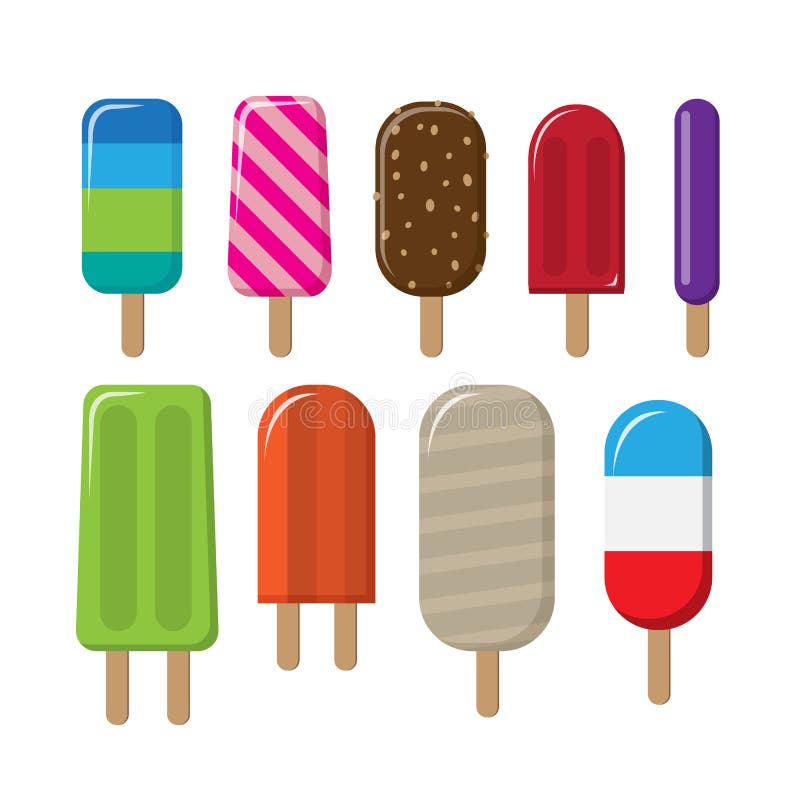 Vector Popsicle Vector Illustration Stock Vector - Illustration of ...