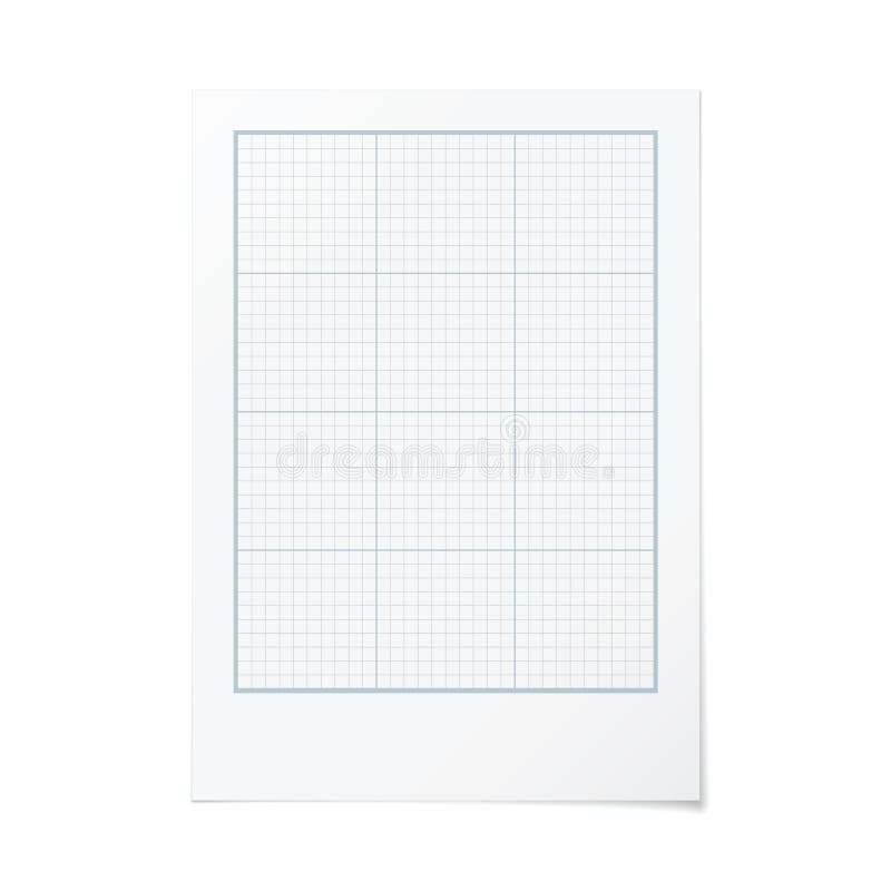 Vector Portrait Orientation Engineering Graph Paper Stock Vector ...