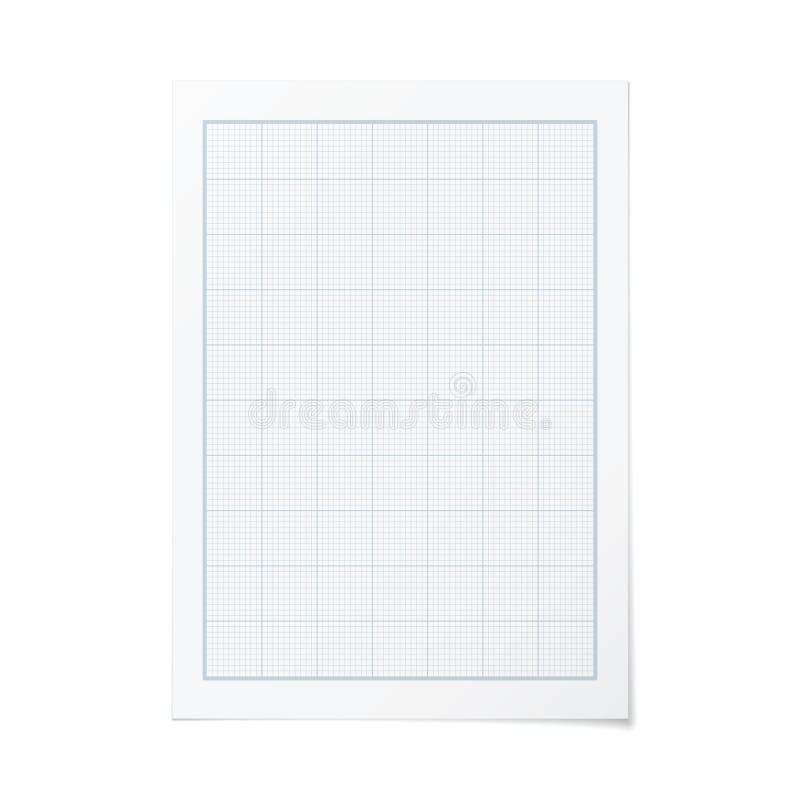Vector Portrait Orientation Engineering Graph Paper Stock Vector ...