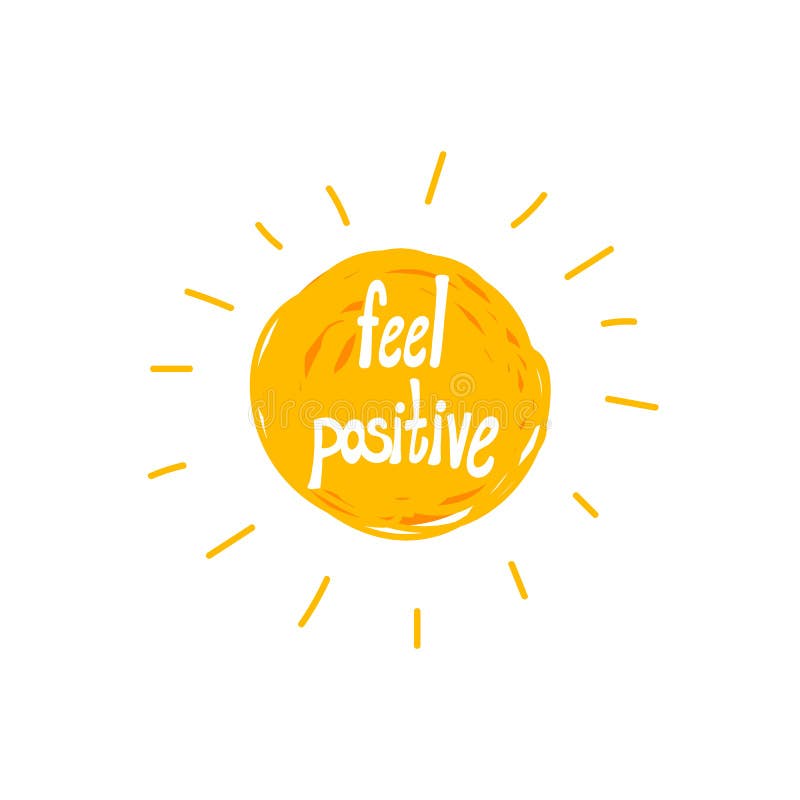 Vector Positive Icon Feel Positive, Be Optimistic, Happy Lifestyle ...