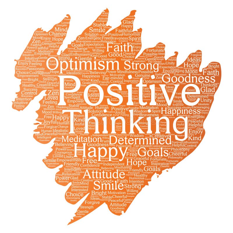 Vector Positive Thinking, Happy Strong Attitude Stock Vector ... Vector Positive Thinking, Happy Strong Attitude Stock Vector ...