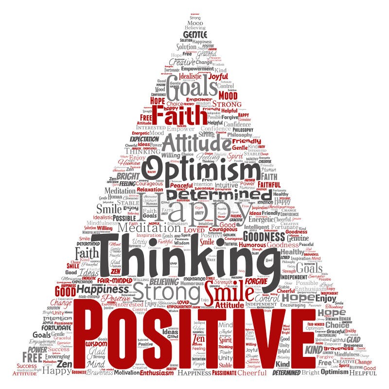 Vector Positive Thinking, Happy Strong Attitude Stock Vector ... Vector Positive Thinking, Happy Strong Attitude Stock Vector ...