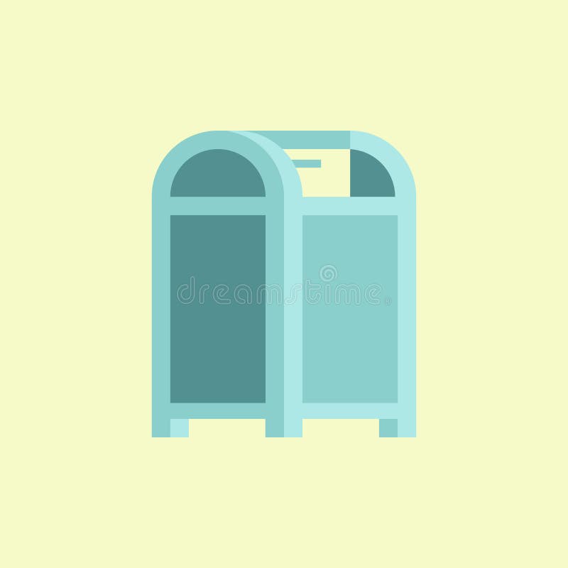 Vector a Post Box, Mail Flat Design. Stock Vector - Illustration of ...
