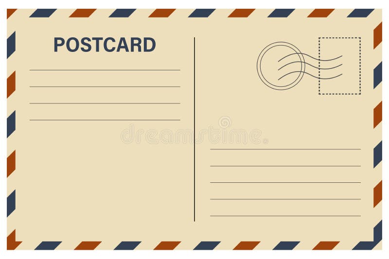 Vector Postcard with White Paper Texture. Stock Vector - Illustration ...