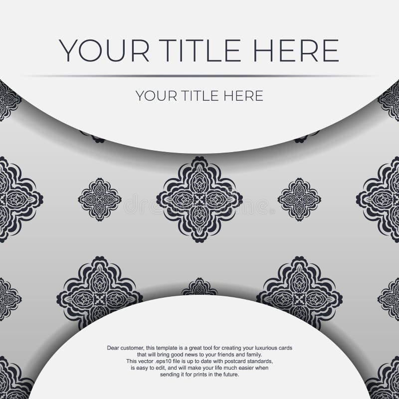 Vector Postcards in Light Colors with Abstract Patterns. Invitation ...